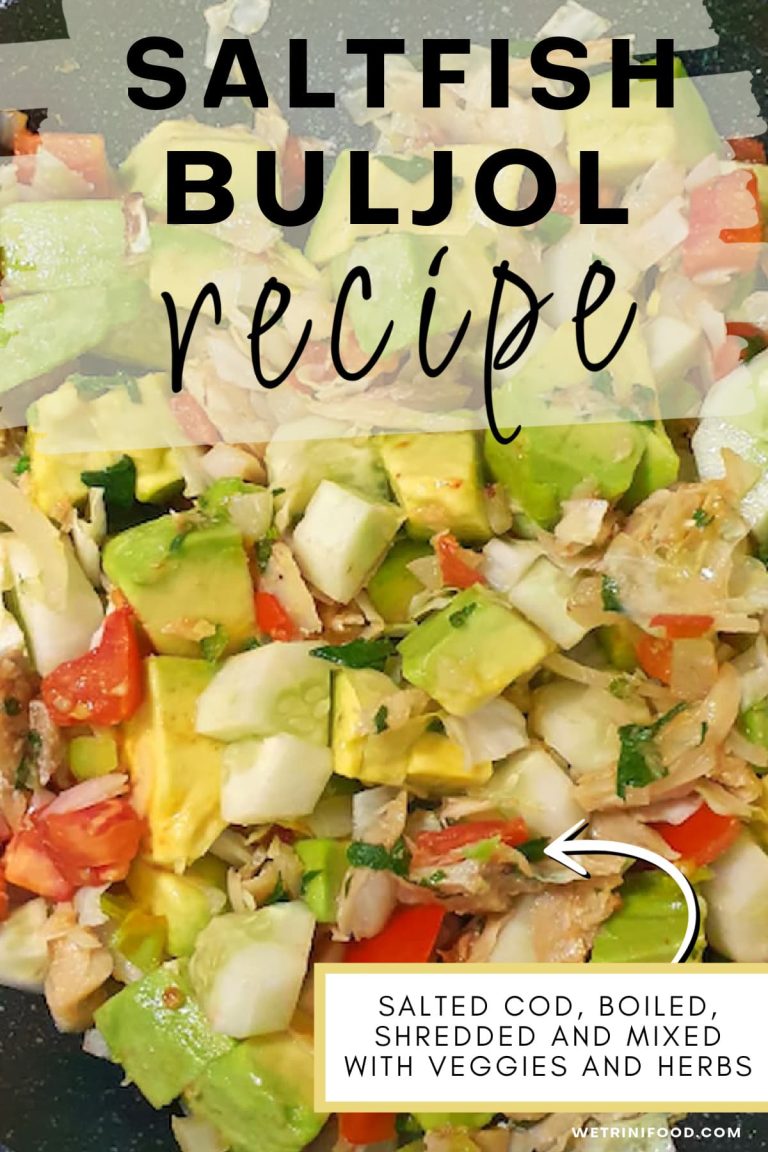 Simple Saltfish Buljol Recipe - We Trini Food